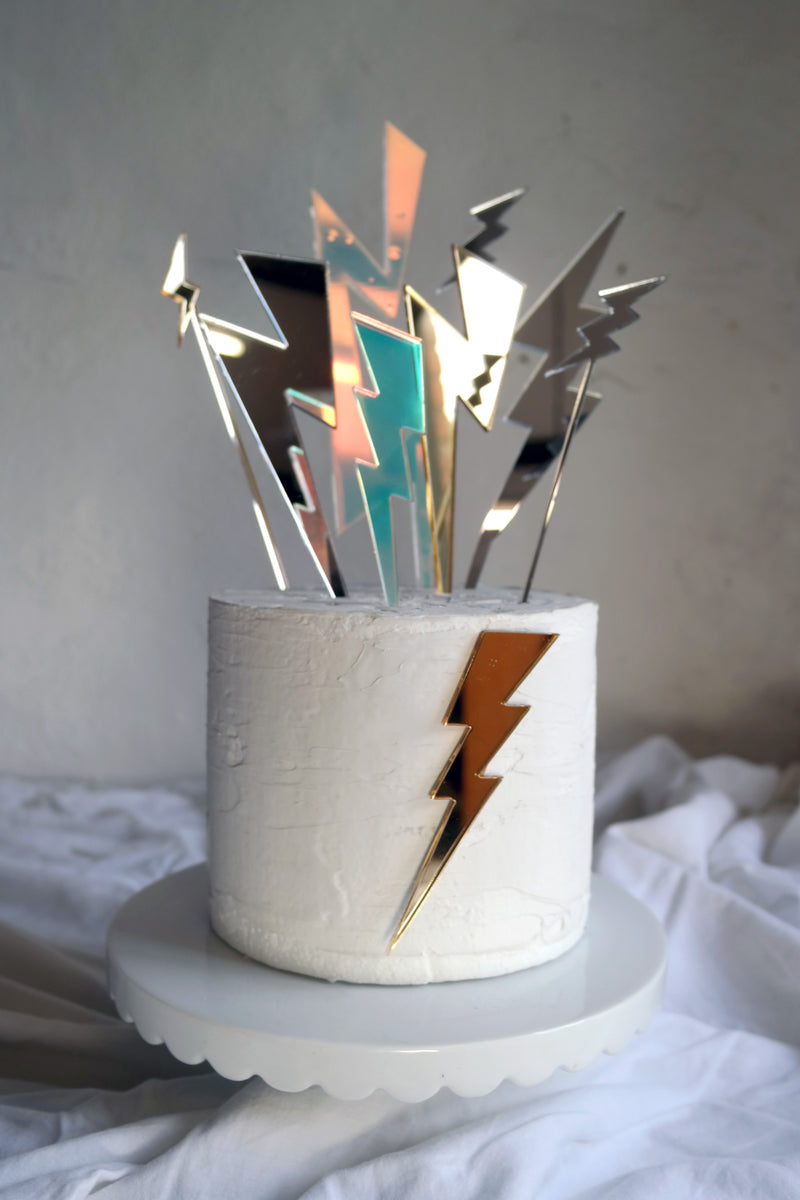 Lightening Bolts Cake Topper – Suzanne Oddy Design