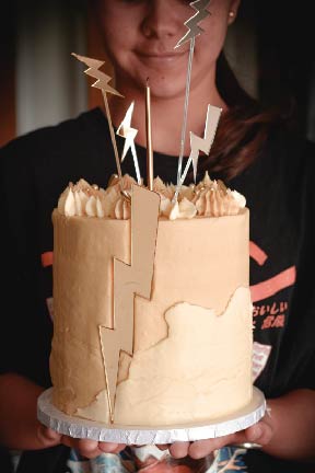 Lightening Bolts Cake Topper – Suzanne Oddy Design