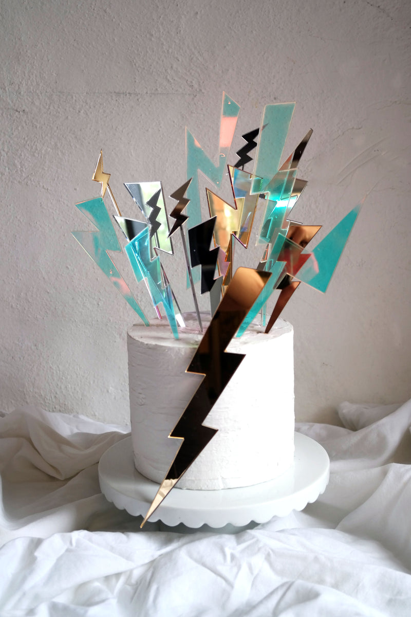 Lightening Bolts Cake Topper – Suzanne Oddy Design